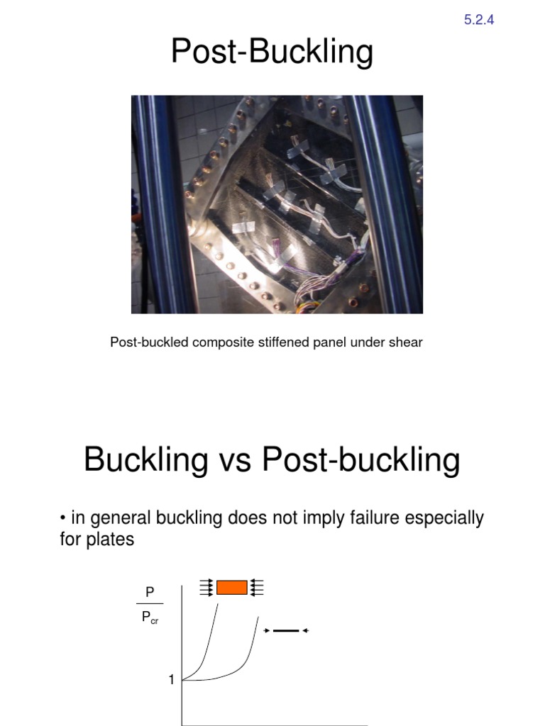 Post-Buckling: Post-Buckled Composite Stiffened Panel Under Shear | PDF ...