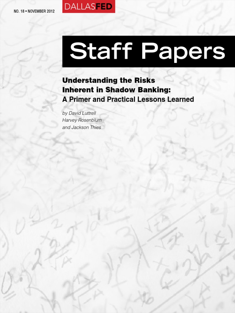 Staff 1203 | PDF | Shadow Banking System | Government Sponsored Enterprise