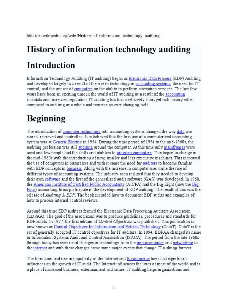 Auditing With Computers | PDF | Mainframe Computer | Operating System