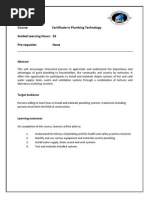 Plumbing Trade Test Course Overview | PDF | Plumbing
