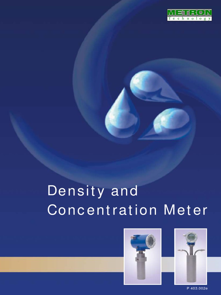 Density Measurement Technology | PDF | Density | Measuring Instrument