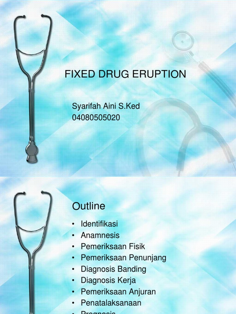 Fixed Drug Eruption | PDF
