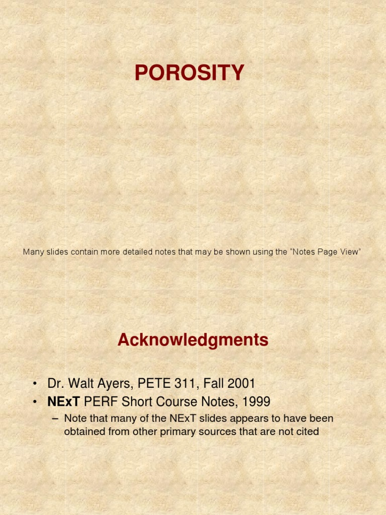 Porosity | PDF | Clastic Rock | Sandstone