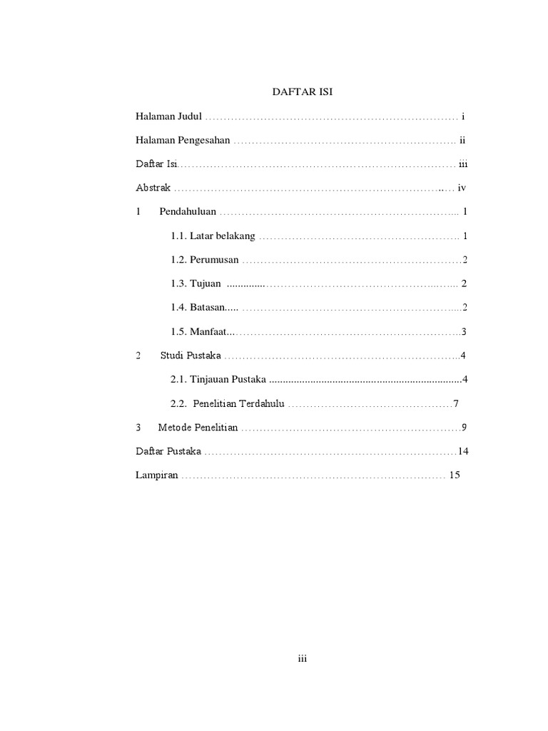Contoh Proposal Proyek Penelitian | PDF