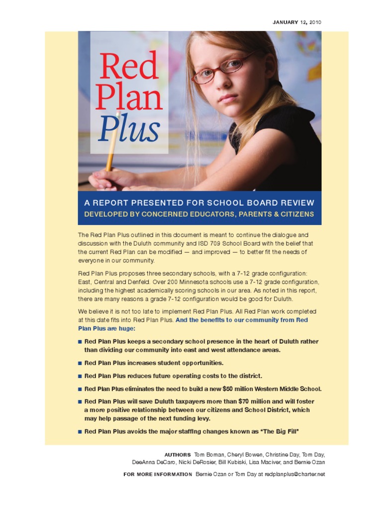 Red Plan Plus | PDF | Middle Schools | Schools