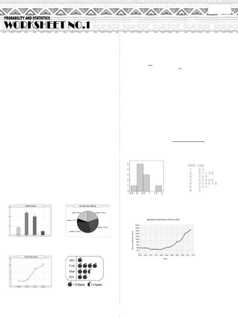 1 Probability and Statistics | PDF | Descriptive Statistics | Statistics