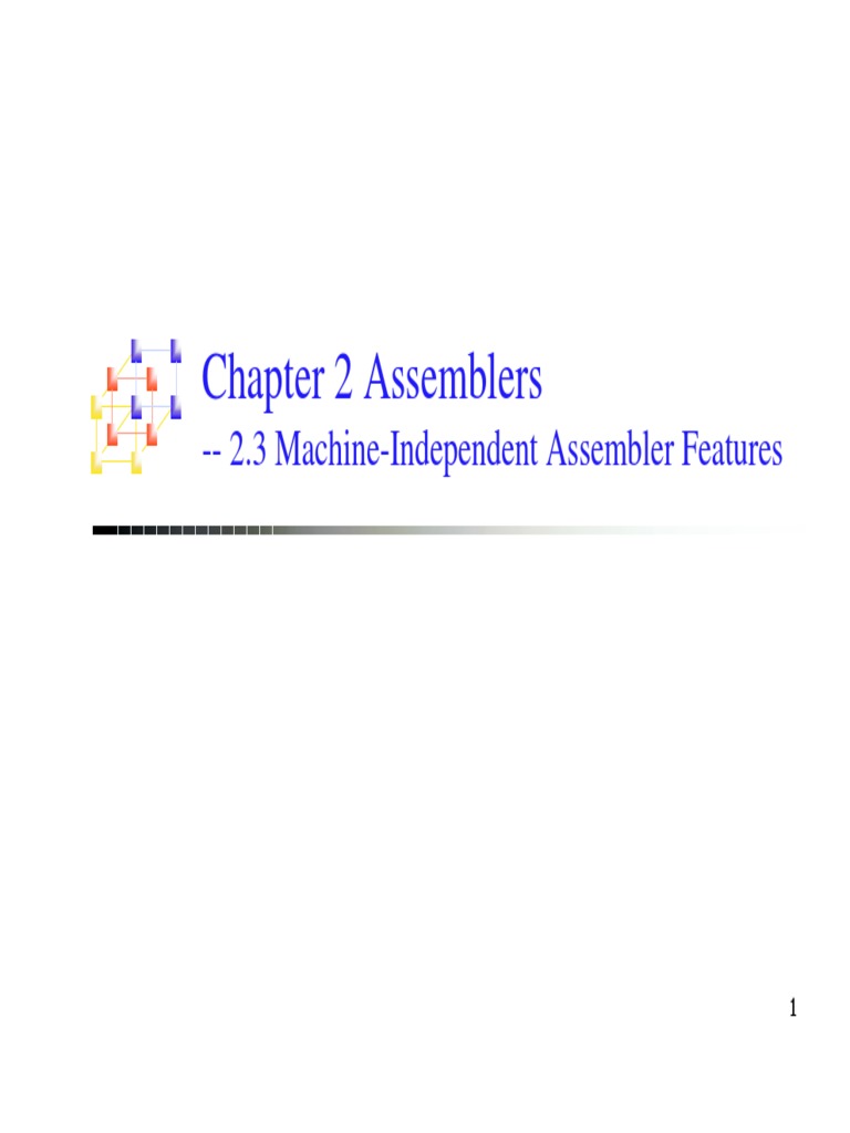 2.3 Machine-Independent Assembler Features | Download Free PDF ...