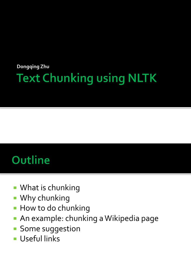 Text Chunking using NLTK | Parsing | Reserved Word