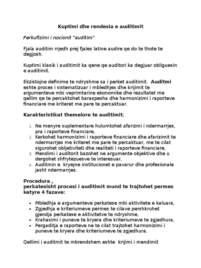 Auditimi-Hysen Ismajli | PDF