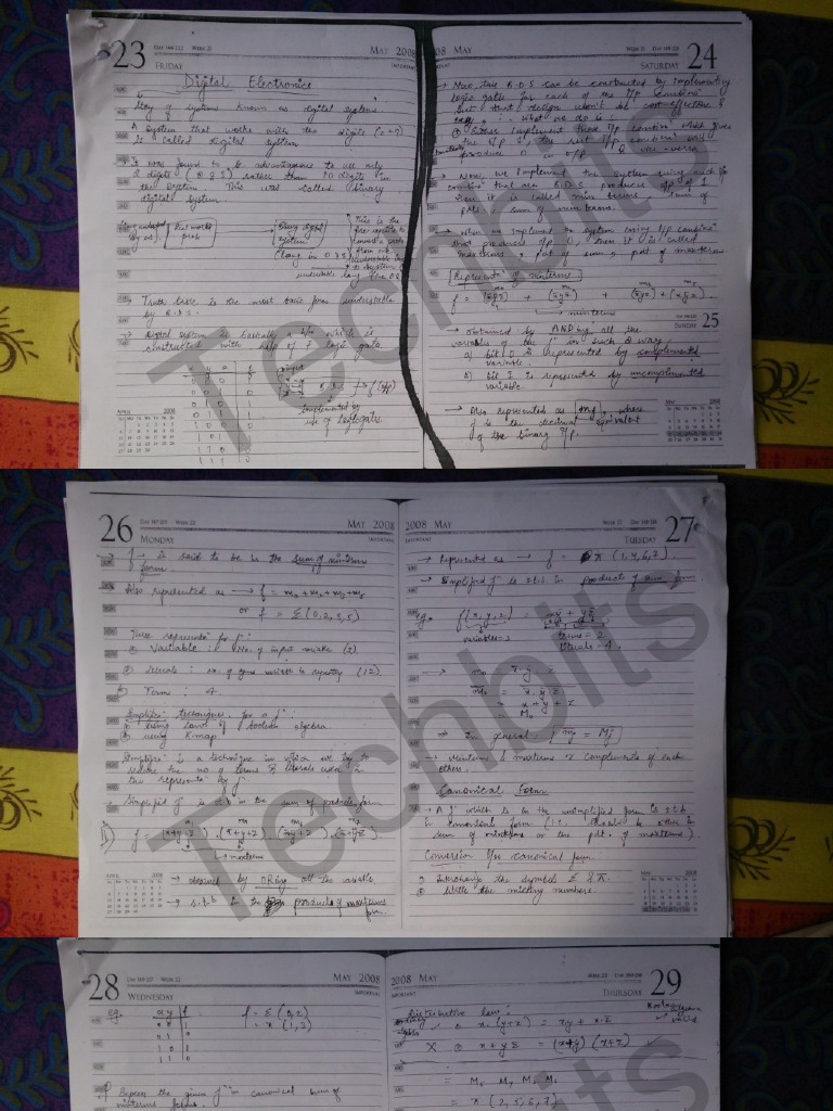 Digital Electronics Handwritten Notes | PDF