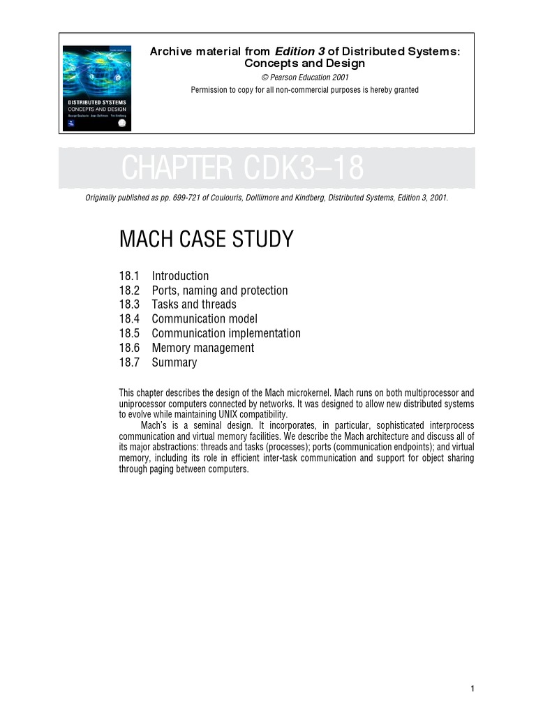 Chapter Cdk3-18: Mach Case Study | PDF | Thread (Computing) | Message Passing