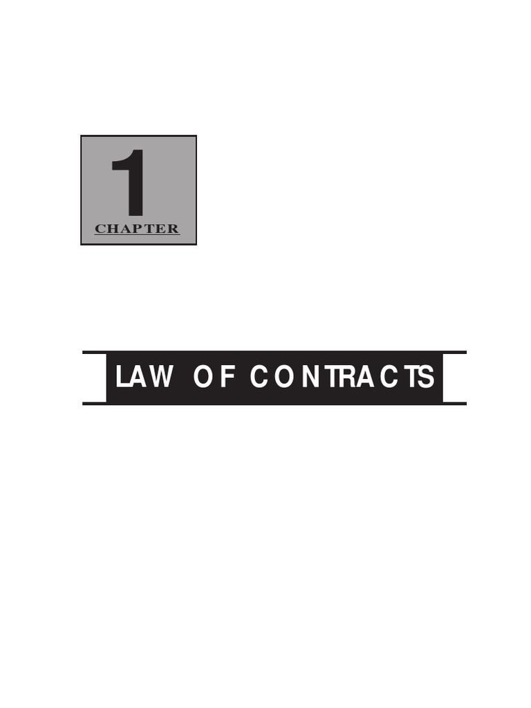 Law of Contracts | PDF | Offer And Acceptance | Negotiable Instrument