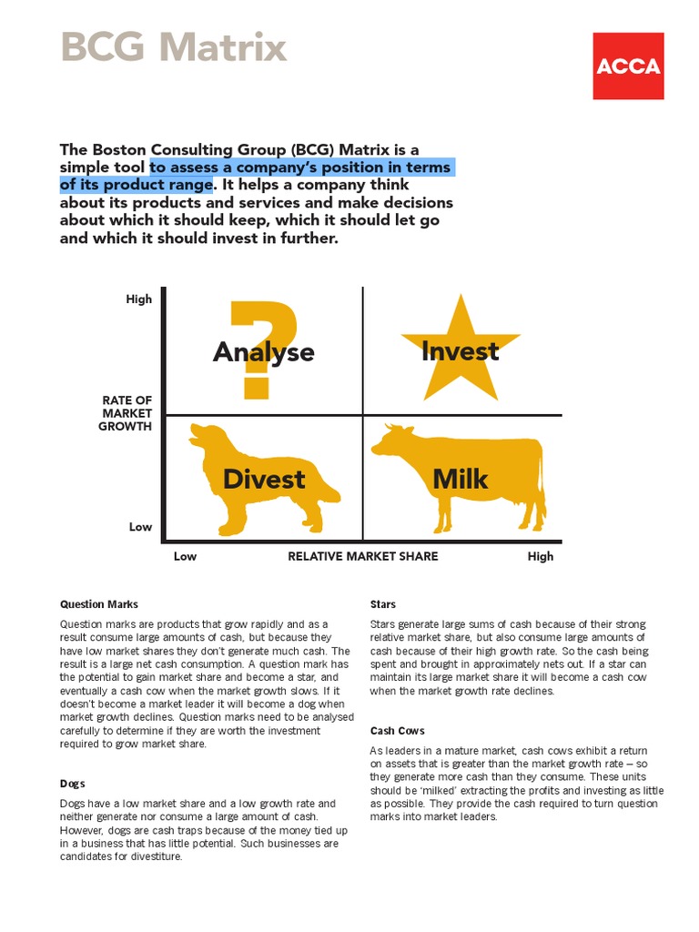 BCG Matrix | PDF | Law