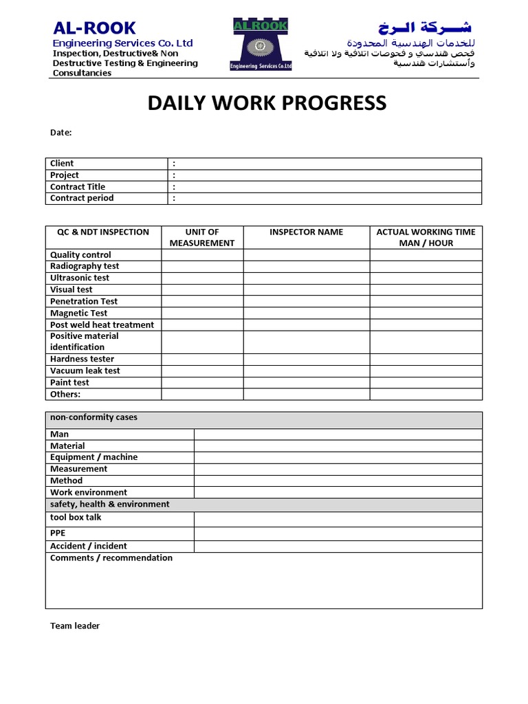 Dialy Work Form | PDF | Technology & Engineering
