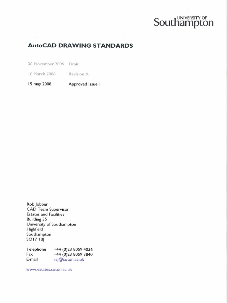 AutoCAD Drawing Standards | PDF
