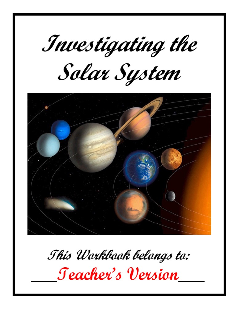Evelyn's Worksheets Teachers-The Solar System | PDF | Planets | Solar ...