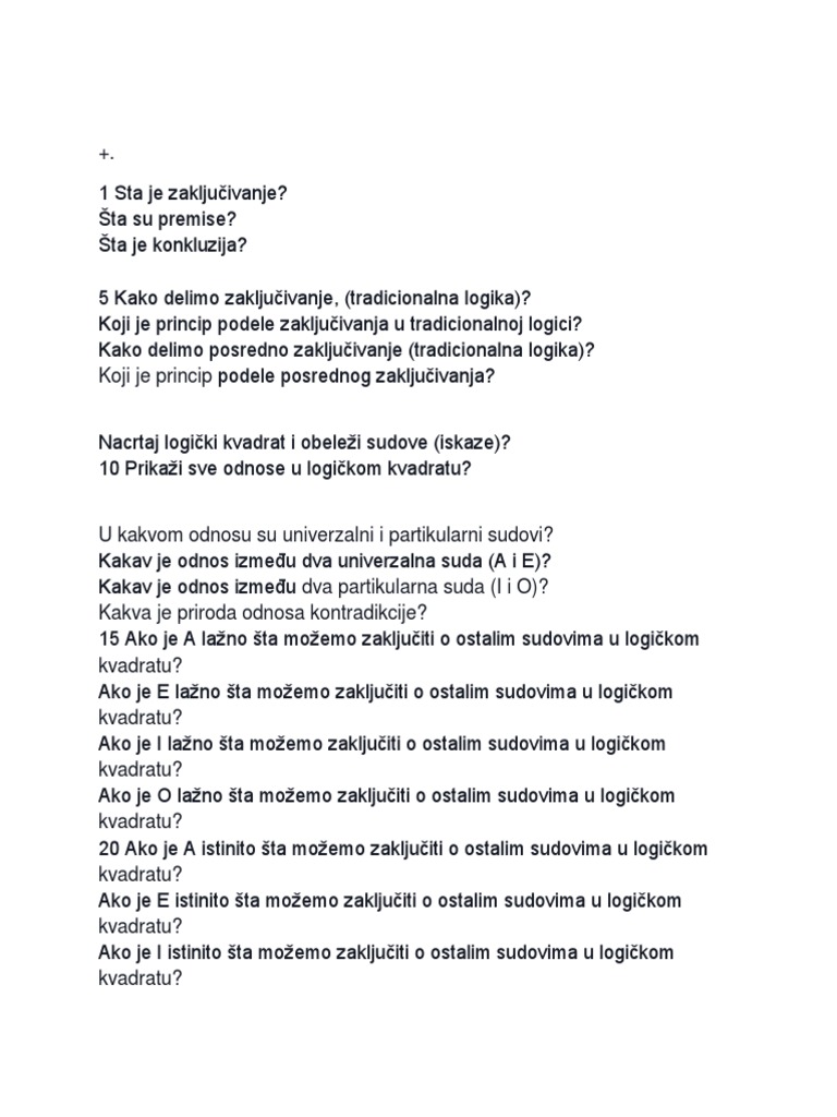1 Sta Je Zaključivanje | PDF