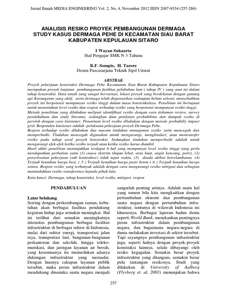 Dokumen Analisa Resiko | PDF