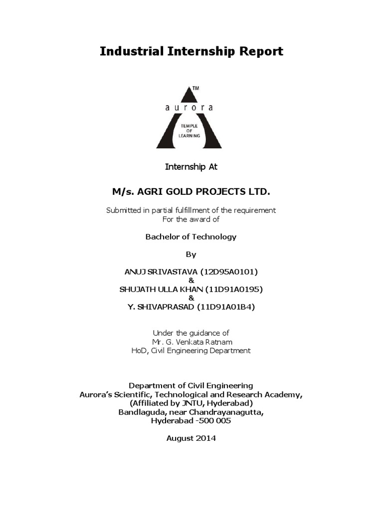 Civil Engineering Internship Report | PDF | Deep Foundation | Stairs