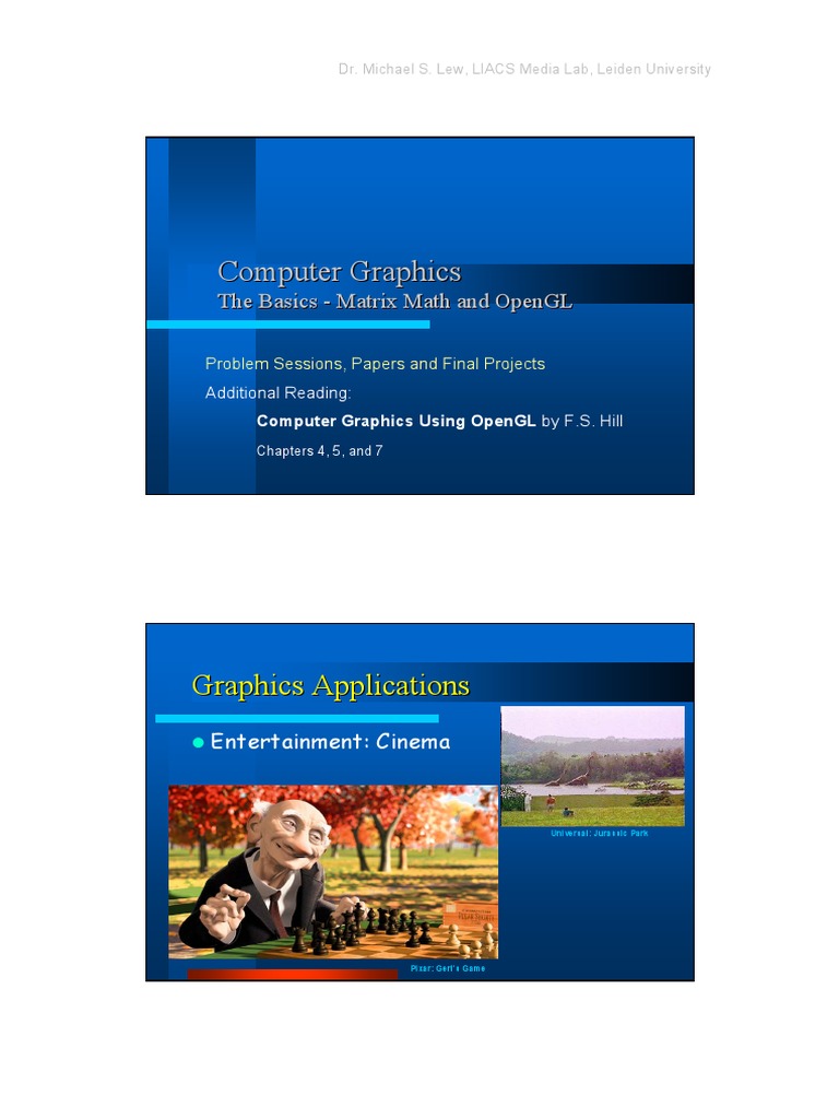 Computer Graphics Transformations Guide | PDF | Perspective (Graphical ...