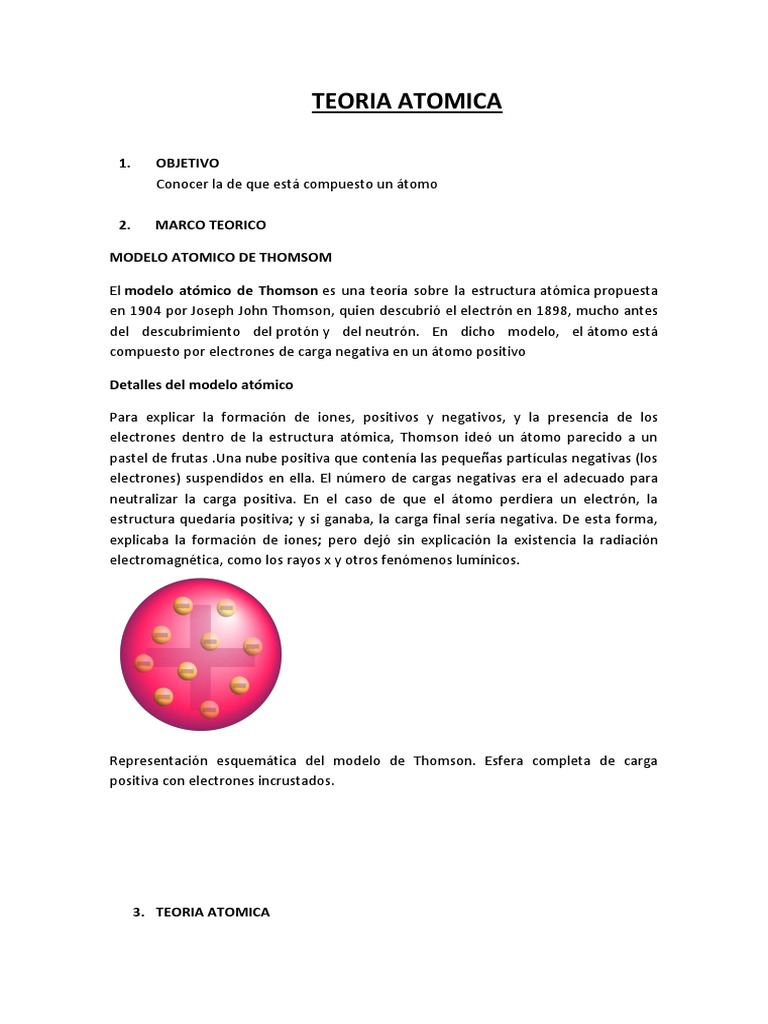 Composición Del Atomo | PDF | Átomos | Protón
