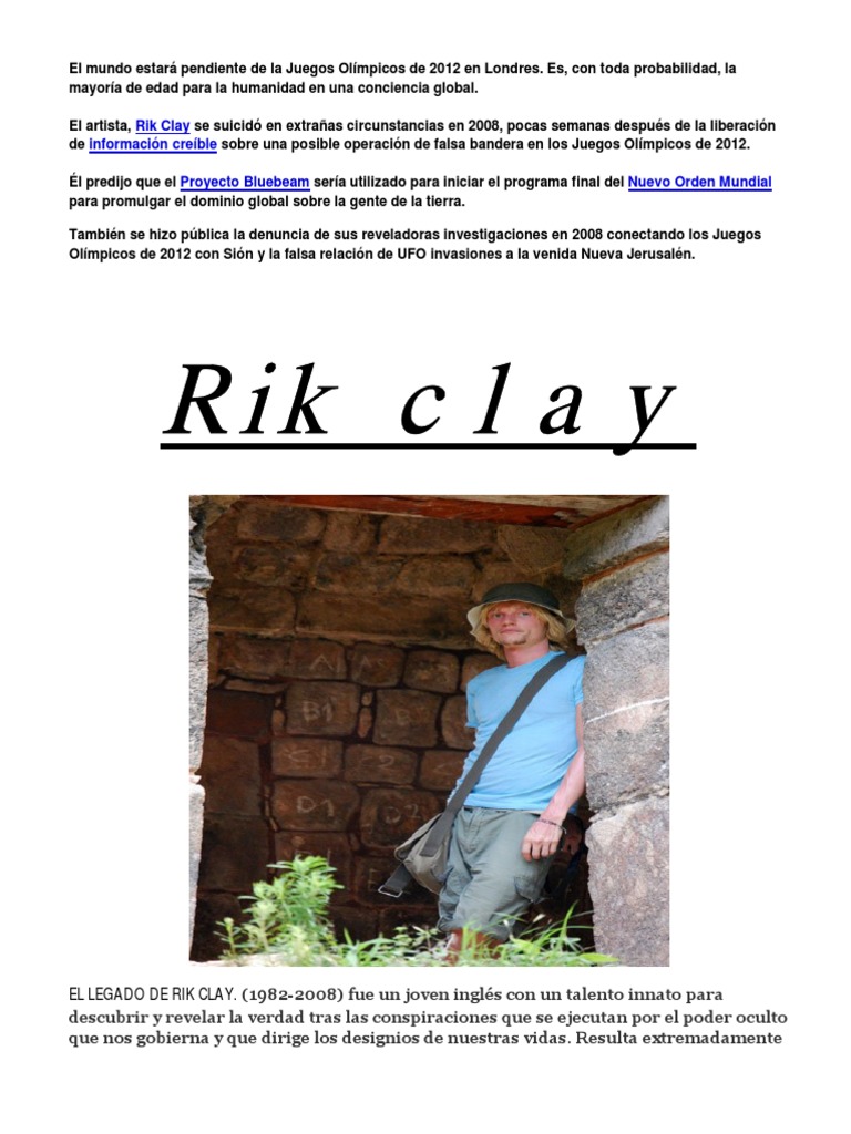 Legado y Conspiraciones de Rik Clay | PDF | Pitágoras | Juegos olímpicos