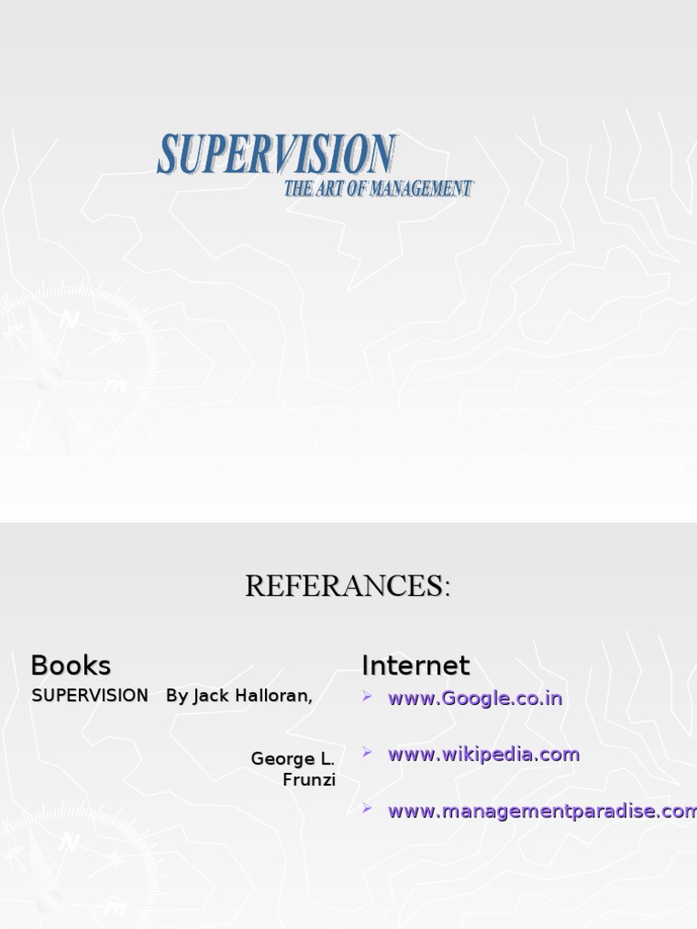 Supervision | PDF | Supervisor | Leadership