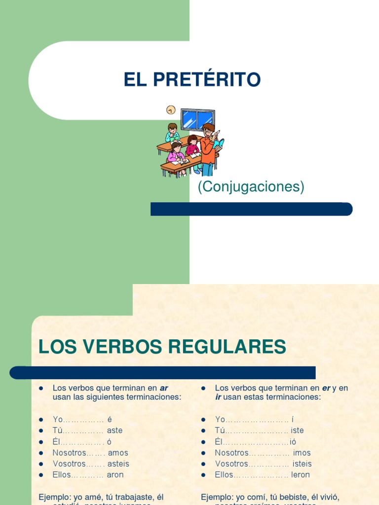 Preterito | PDF | Verbo | Mecánica del lenguaje