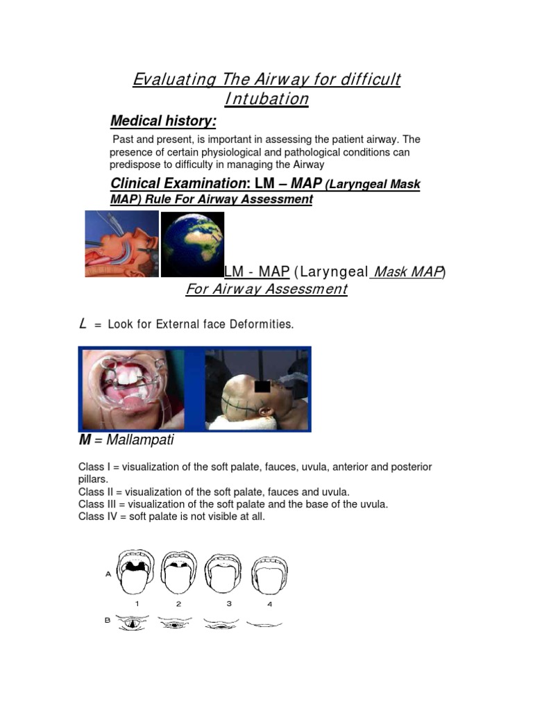 Evaluating The Airway For Difficult Intubation | PDF | Neck | Human Anatomy