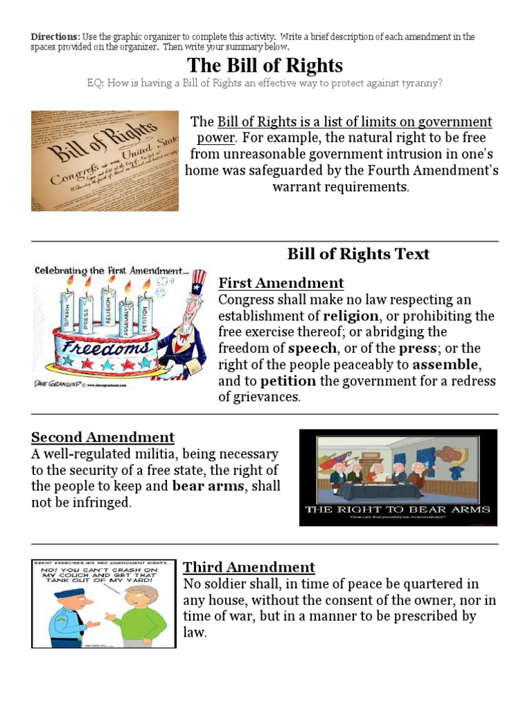 The Bill of Rights Dms | PDF | United States Bill Of Rights | Sixth ...
