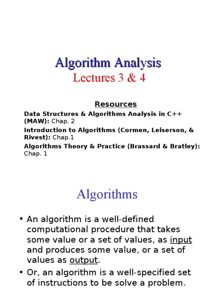 Algorithm Analysis | PDF | Algorithms | Time Complexity