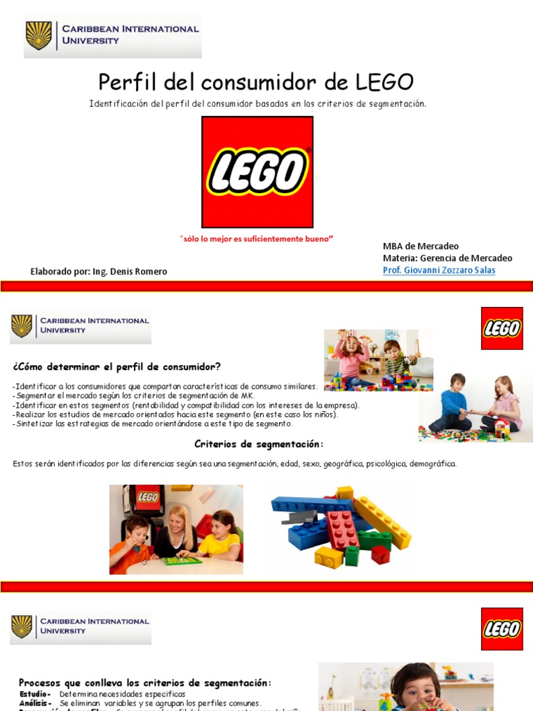 Perfil Del Consumidor de Lego | PDF