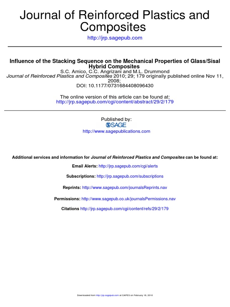 Stacking Sequence | PDF | Composite Material | Fiberglass