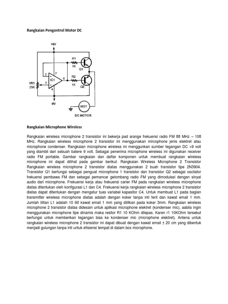 Contoh Rangkain Elektronika Analog | PDF