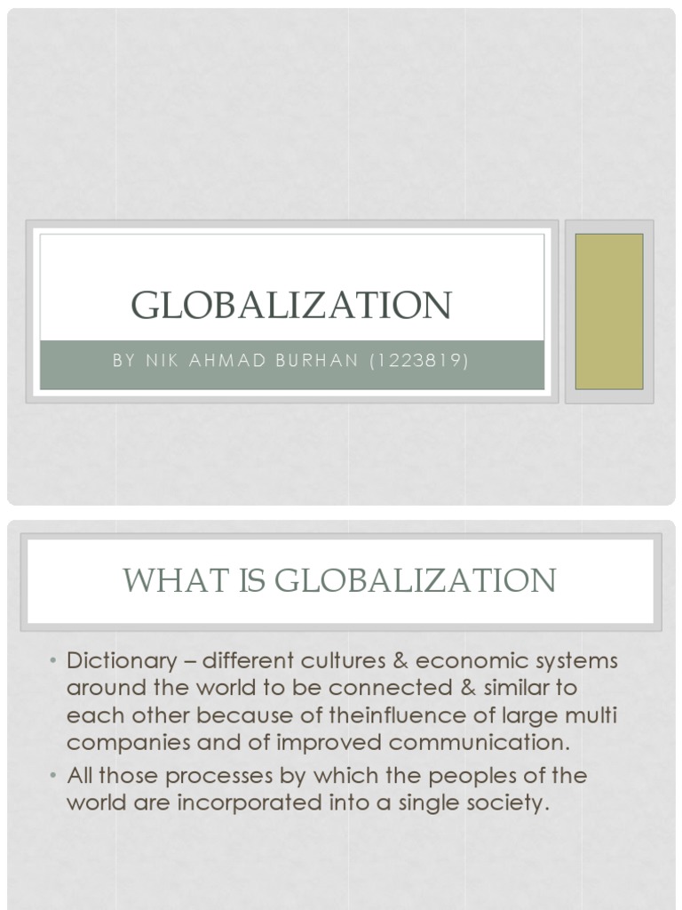 Globalization: Impact on Islam and Society | PDF