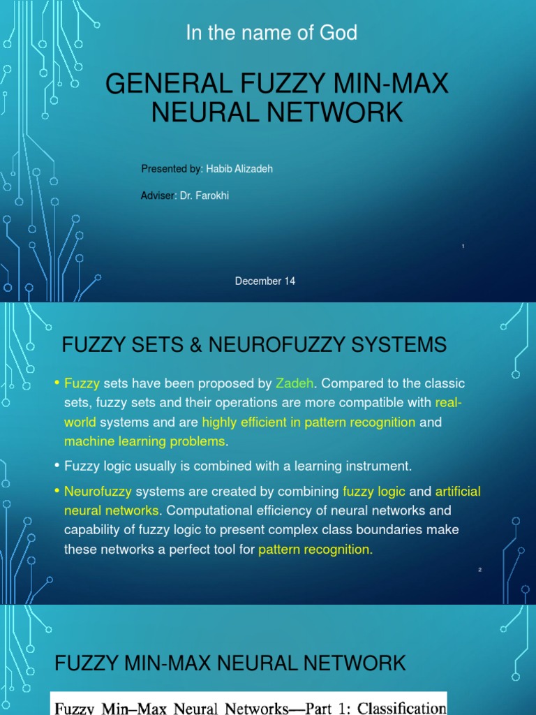 Fuzzy Min-Max Neural Networks | PDF | Fuzzy Logic | Artificial Neural Network