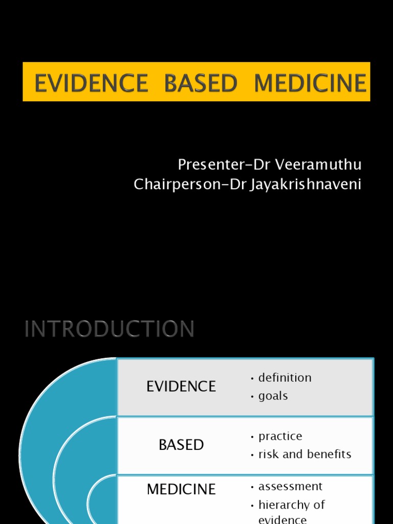 Evidence-Based Medicine: An Overview of Key Principles and the EBM ...