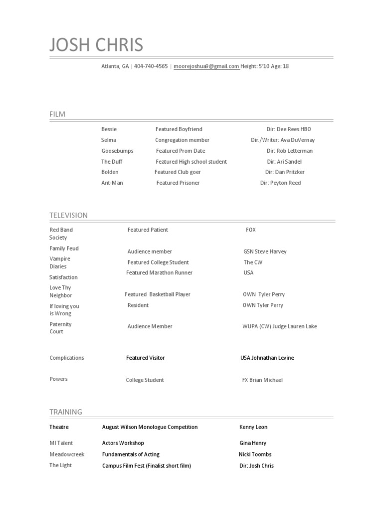 Josh Chris Resume 2 1 | PDF