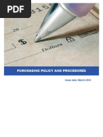 Procurement Policy Template | PDF | Procurement | Policy