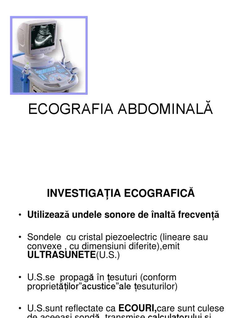 Ecografia abdominala prezentare