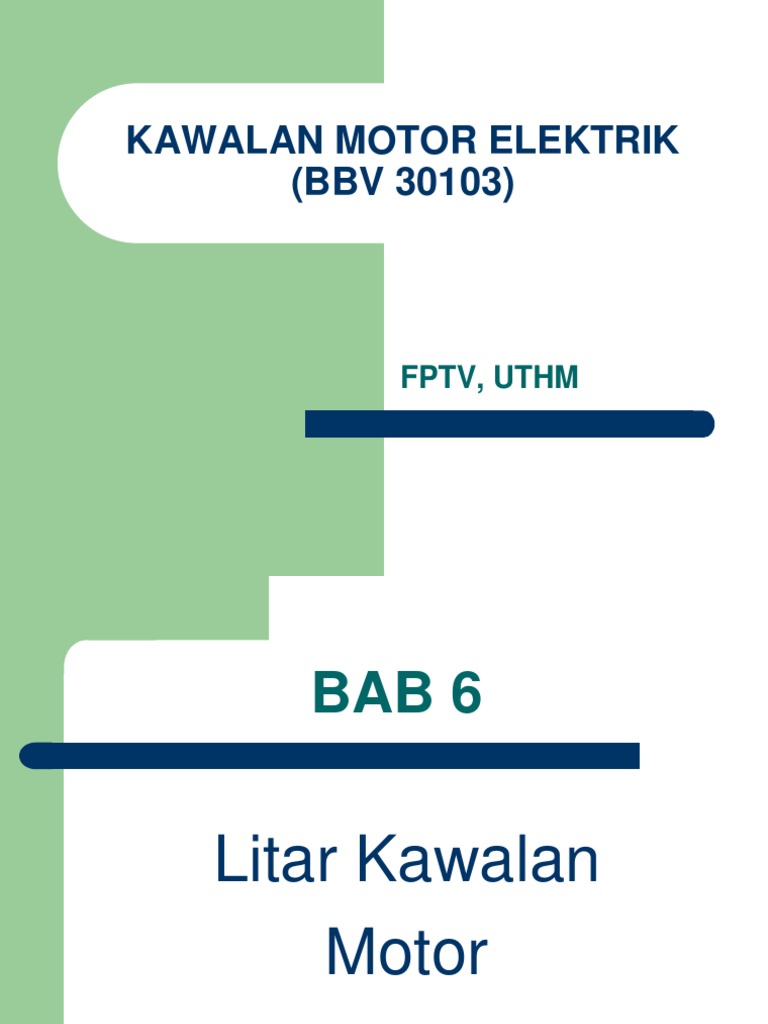 Bab 6 Litar Kawalan Motor Pdf