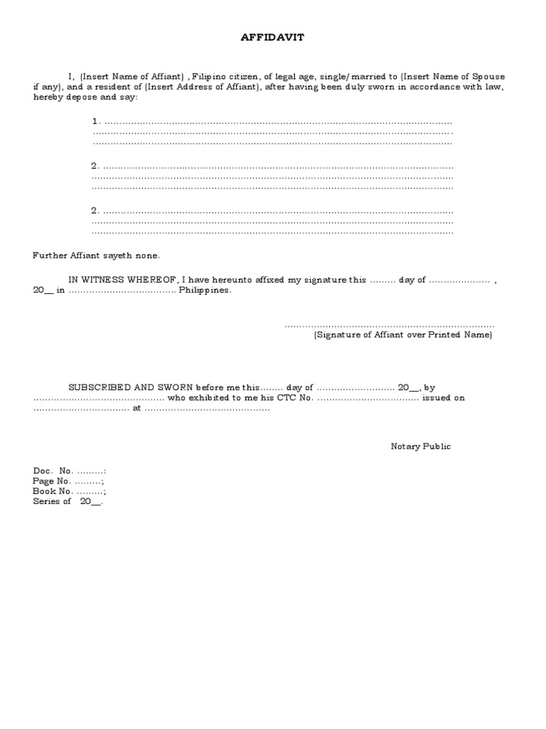 Legal Forms | PDF | Affidavit | Power Of Attorney