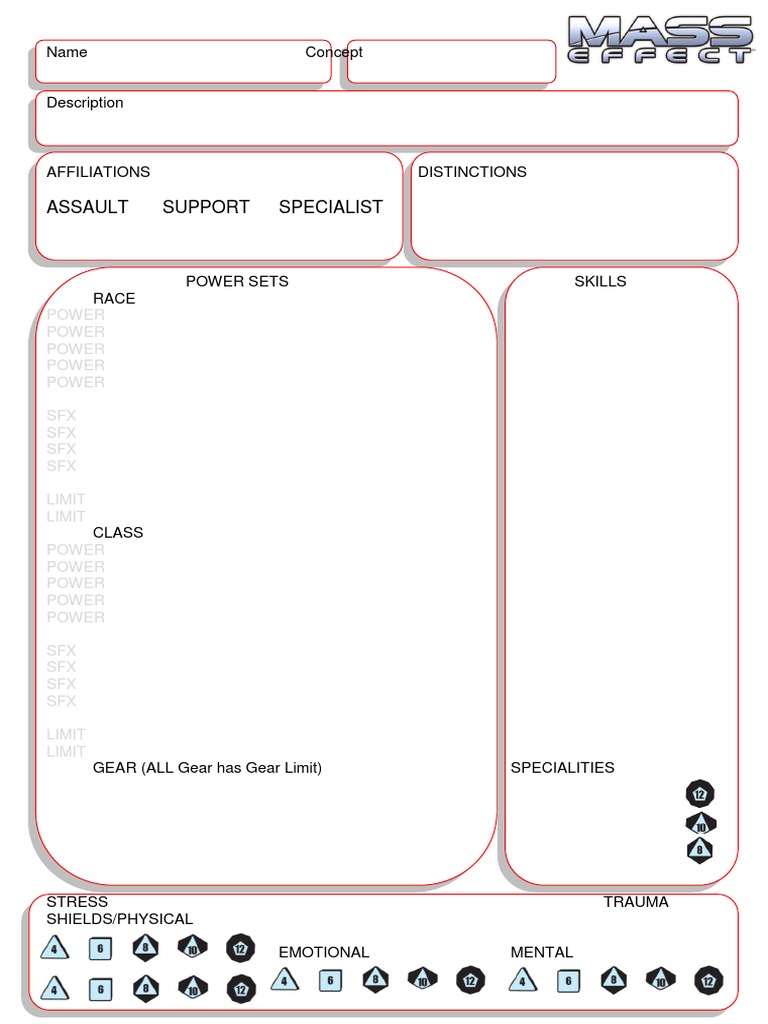 Character Profile: Powers & Skills | PDF