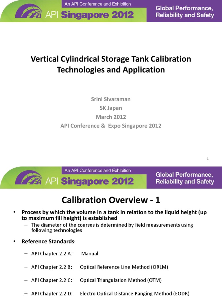 Vertical Cylindrical Storage Tank Calibration | PDF
