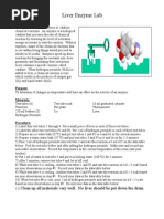 Enzymes Lab Report | PDF | Ph | Catalase