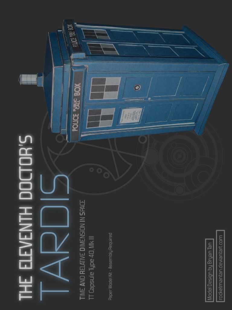 Free TARDIS Papercraft Template | PDF