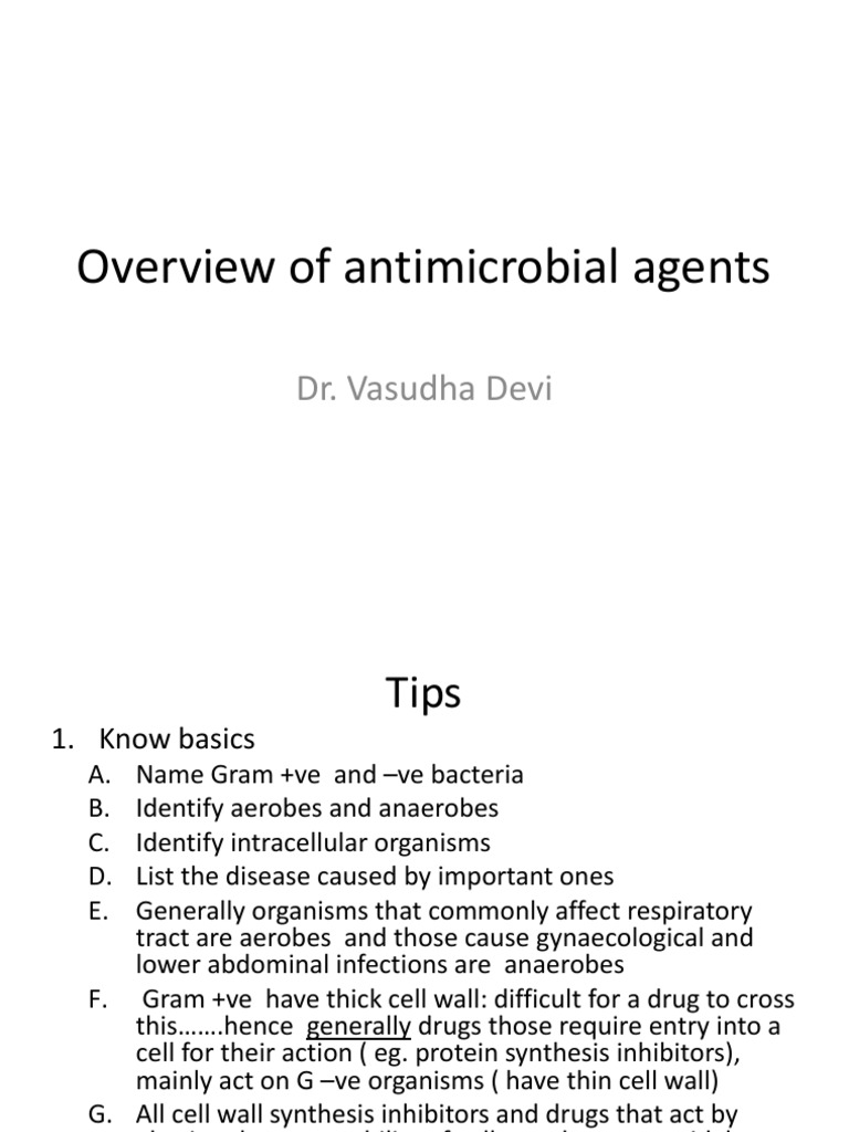 Antimicrobial Agents Overview and Uses | PDF