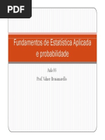 Fórmulas de Estatística Descritiva e Probabilidade | PDF