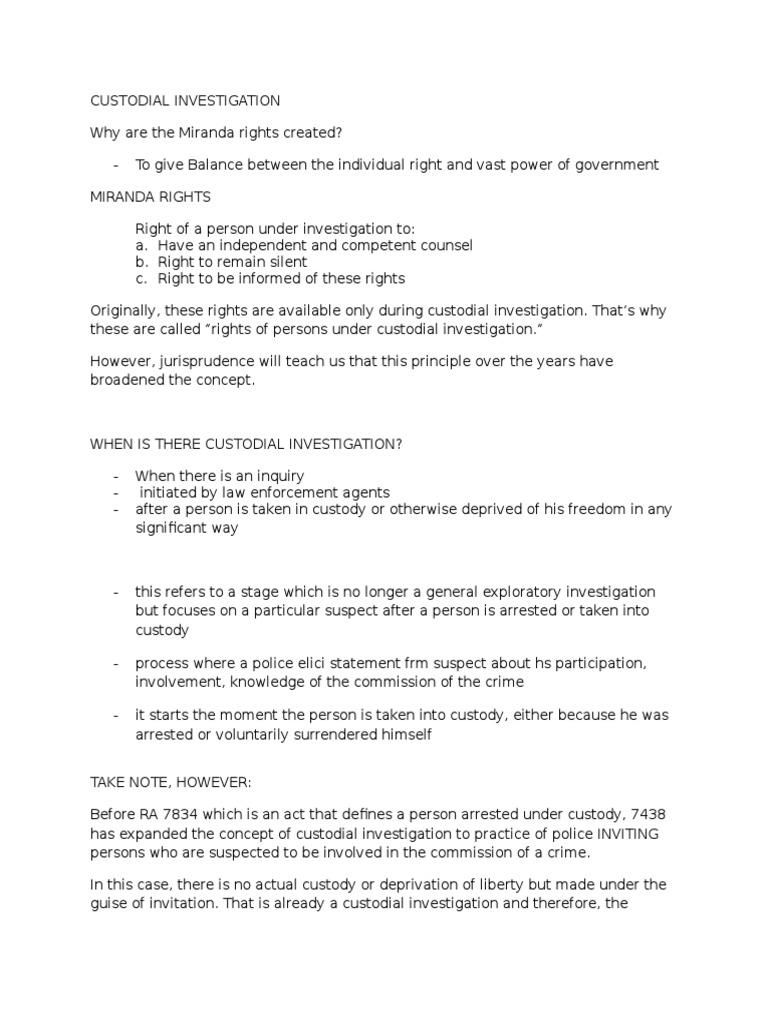 Understanding Miranda Rights | PDF | Miranda Warning | Confession (Law)