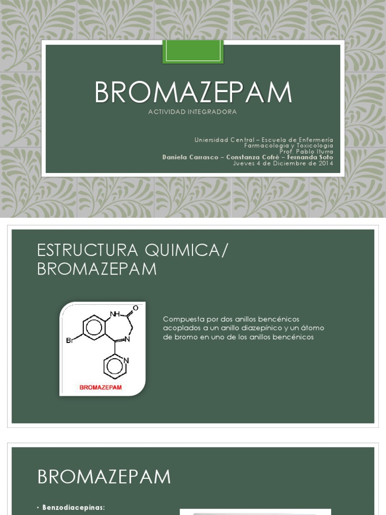 Bromazepam.si | Benzodiazepinas | Medicamentos con receta | Prueba ...
